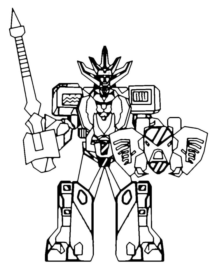 Tổng hợp mẫu tranh tô màu siêu nhân Gao cực đẹp