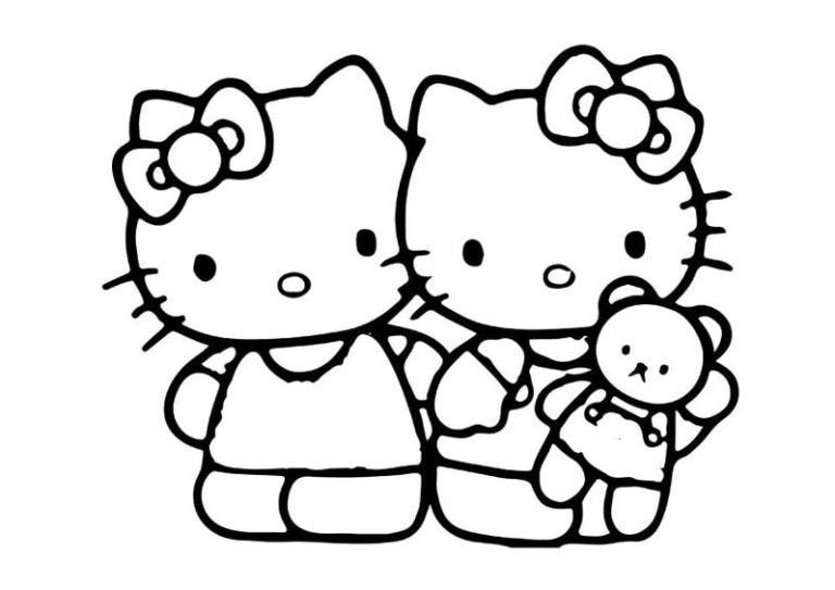 Tuyển tập bộ 40+ tranh tô màu Hello Kitty đẹp nhất cho bé