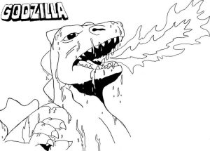 Top 21+ mẫu tranh tô màu Godzilla đẹp nhất bé nào cũng "mê tít"