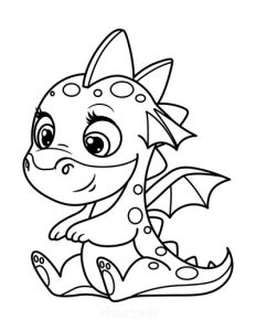 Tuyển tập 23+ mẫu tranh tô màu con Rồng bé nào cũng “mê tít”