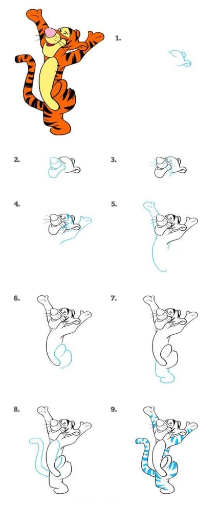 Tổng hợp các cách vẽ con Hổ đơn giản, đáng yêu ai cũng thích