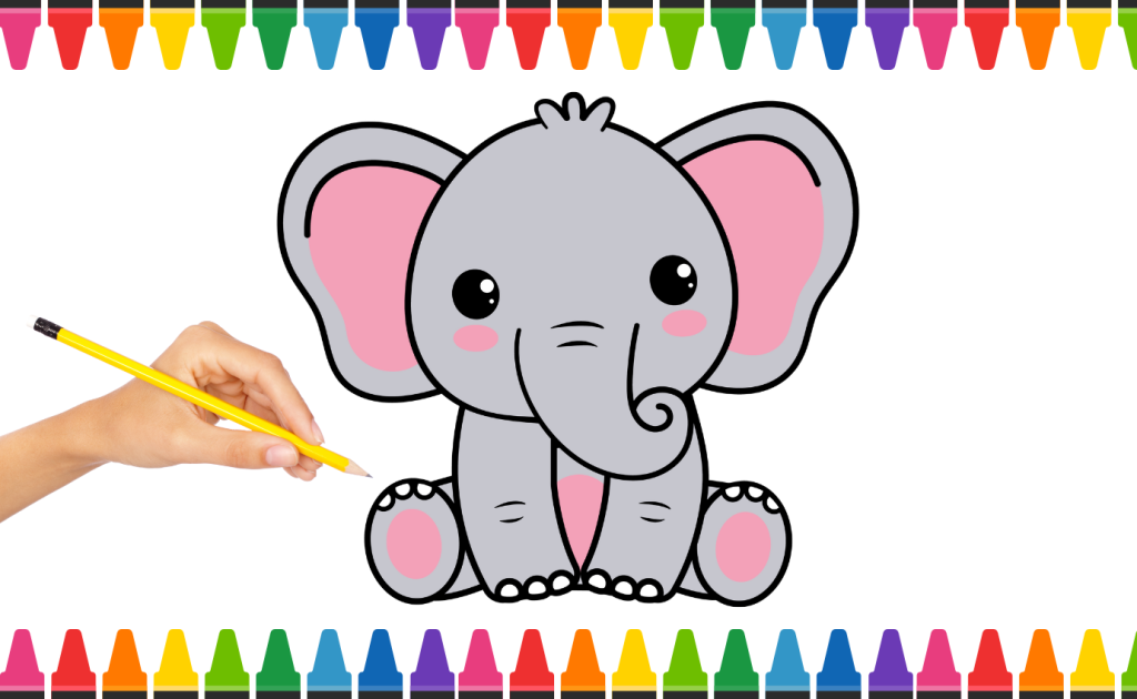 Gợi ý các cách vẽ con Voi đơn giản, đáng yêu nhất